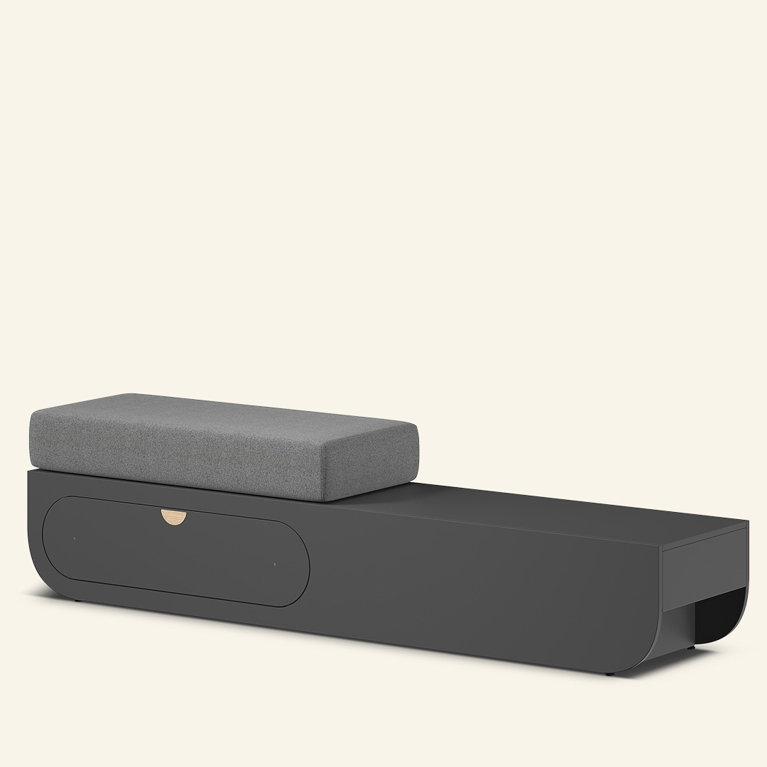 Ikon Bench L Individual Grey