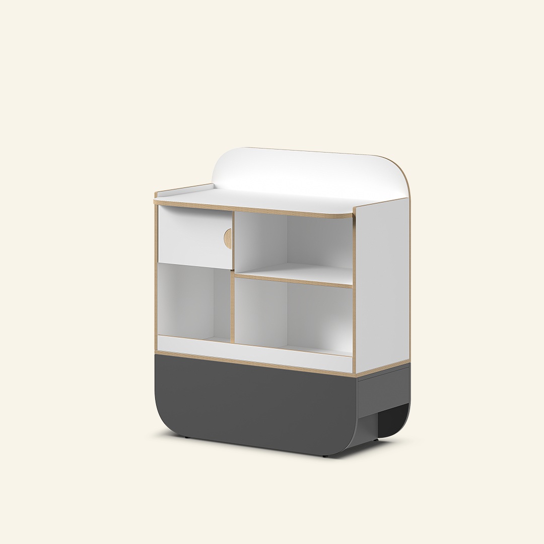 Ikon Reception Desk S Grey